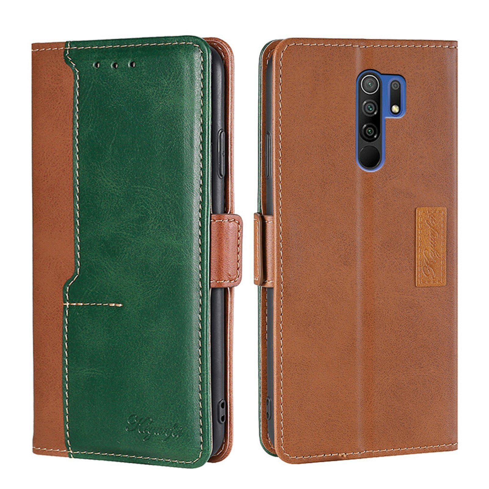 Чехол-книжка MyPads для Xiaomi Redmi 9 / 9 Prime / Poco M2 с магнитной застежкой и слотами для карт