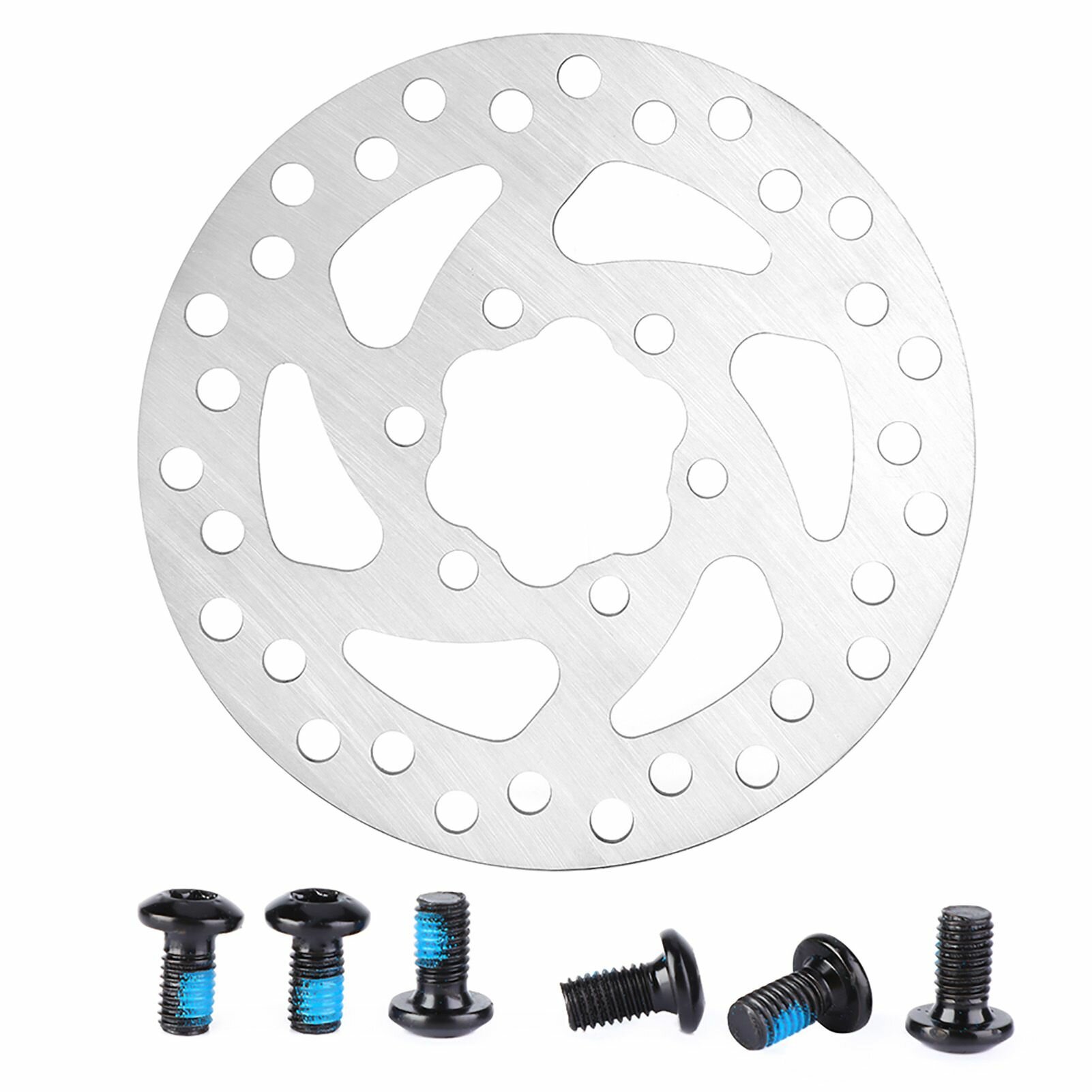 Магнитный тормозной диск для велосипеда из нержавеющей стали, 120-203 мм, серебристый