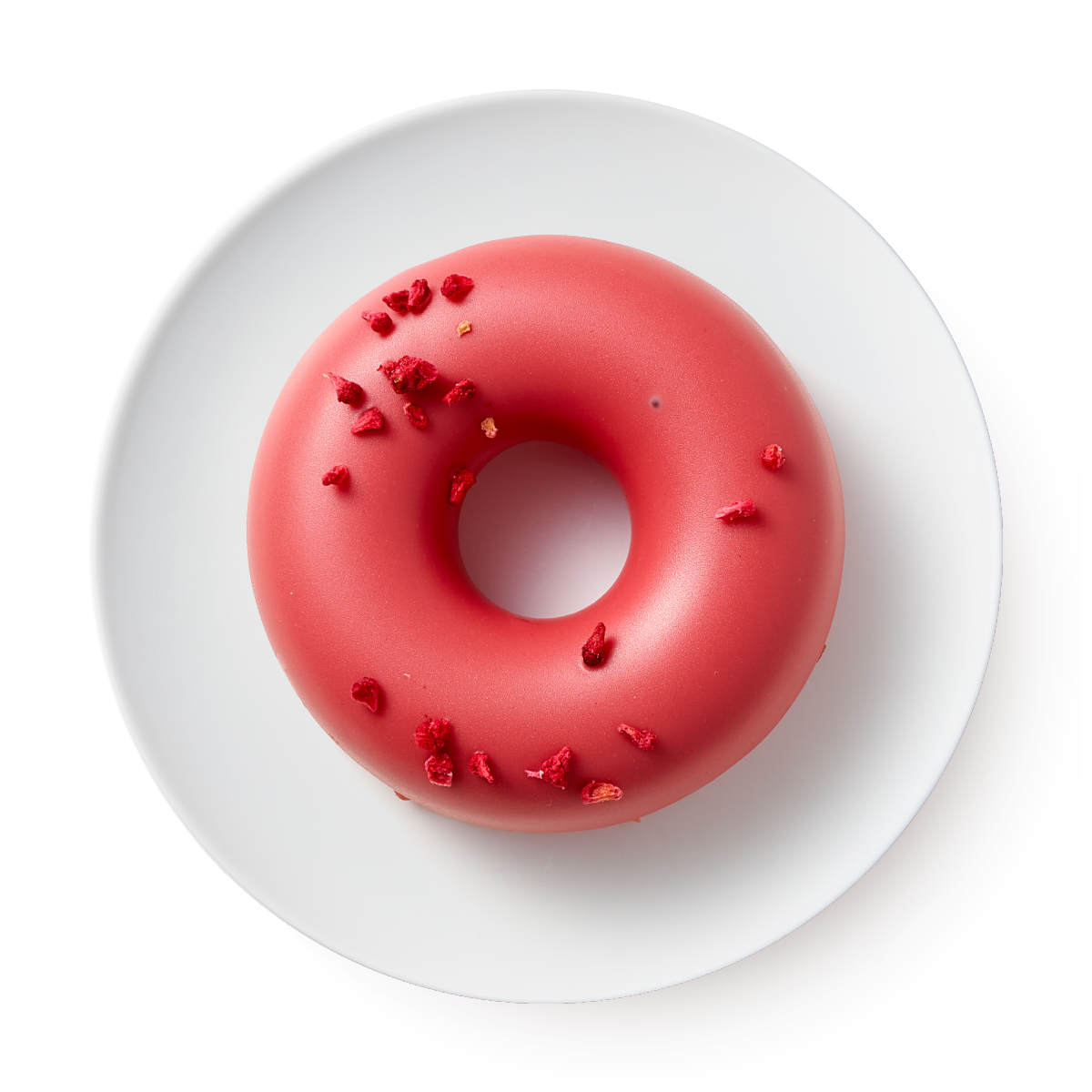 Донат-чизкейк малиновый «Ромбаба»