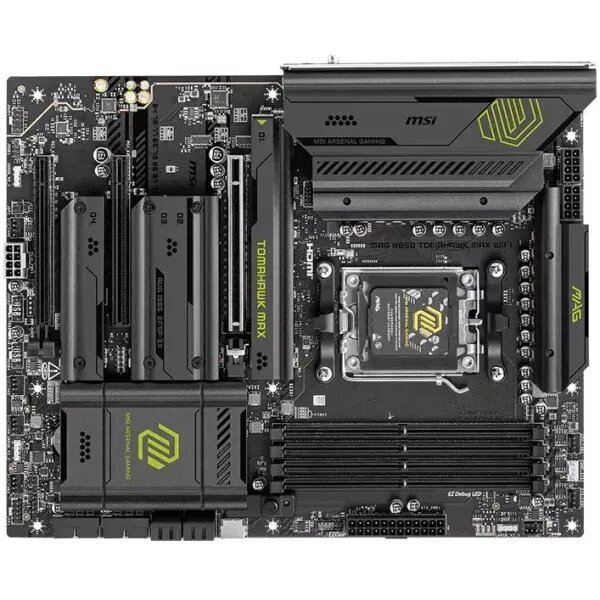 Материнская плата MSI MAG B850 TOMAHAWK WIFI Socket AM5 AMD B850 4xDDR5 ATX AC`97 8ch(7.1) 5Gigabit RAID+HDMI