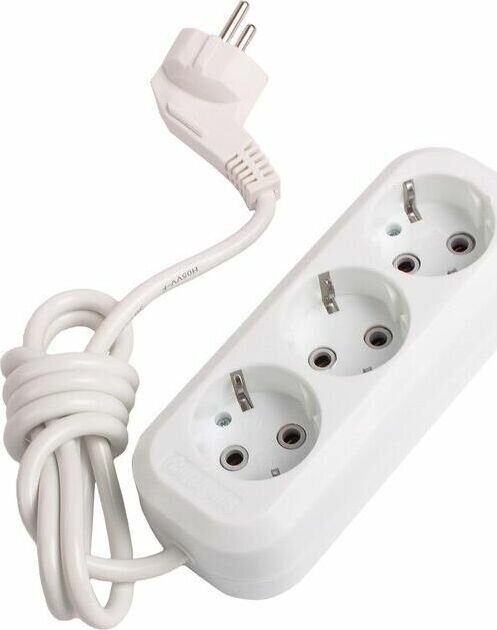 Удлинитель сетевой с заземлением (SBE-16-3-1.5-Z) 3 х 1,5 м