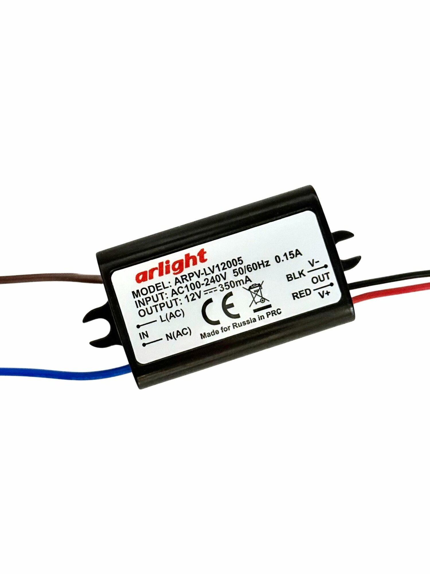 Блок питания Arlight ARPV-LV12005 (12V, 4,8W, 67 IP, 0,4A)