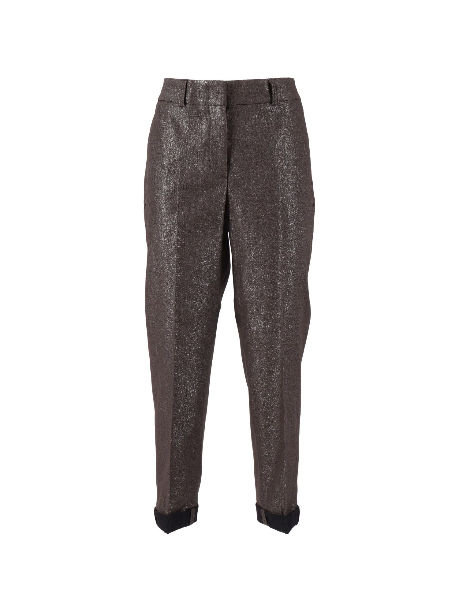 Брюки PESERICO Cuffed tapered trousers