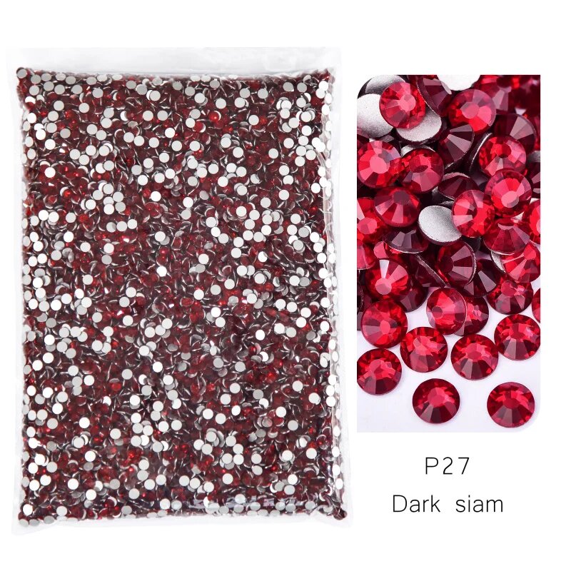 Стразы Dark Siam SS10, 14400 шт