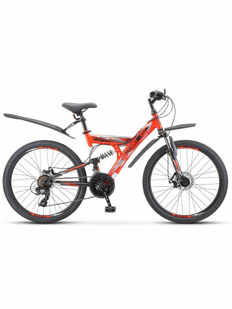 Велосипед подростковый двухподвес Stels Focus 24 дюймов MD рама 16 дюймов красный