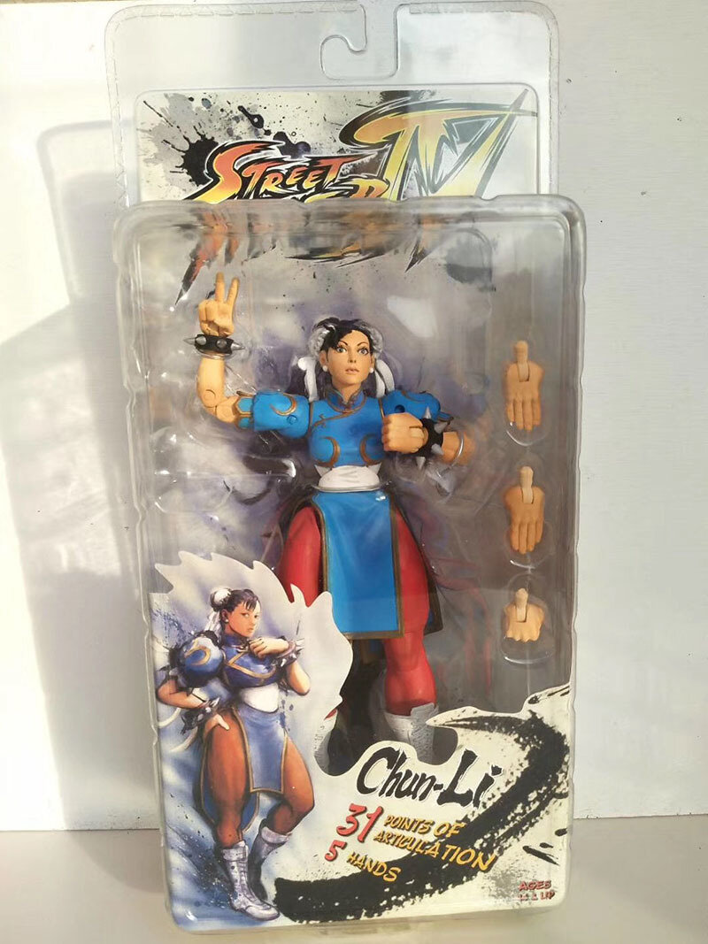 NECA Street Fighter Street Fighter Long Кен Гули Акума Чун-Ли 7-дюймовая подвижная фигурка куклы