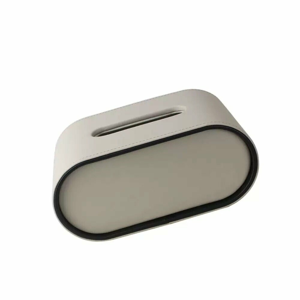 Органайзер Кожаный органайзер для мелочей, для мелочей, кожаный, коробка для салфеток серый