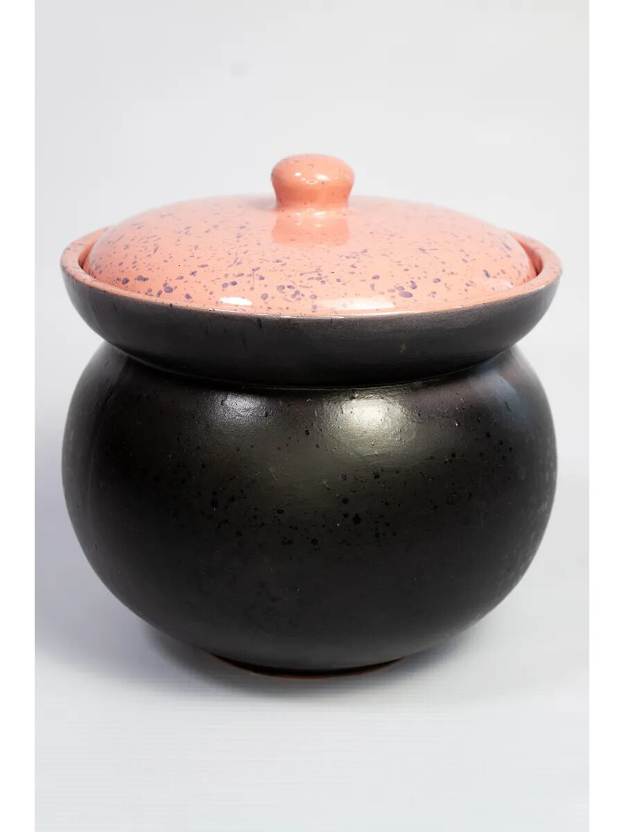 Супница "Ирина" 2,5 л, красная глина, ручная роспись