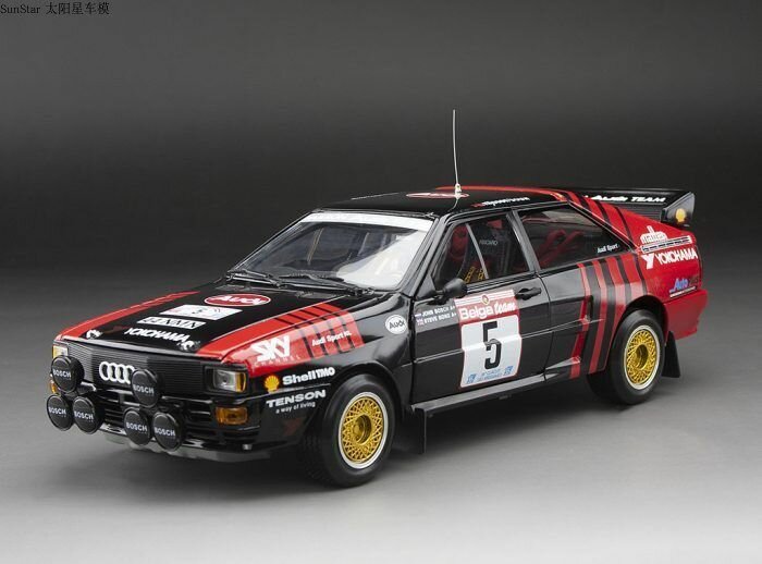 SunStar Alloy Модель автомобиля в масштабе 1:18 Audi WRC Racing Car