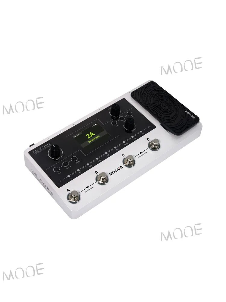 Mooer GE150 PRO – гитарный процессор эффектов с моделированием усилителей (белый) — фото 1