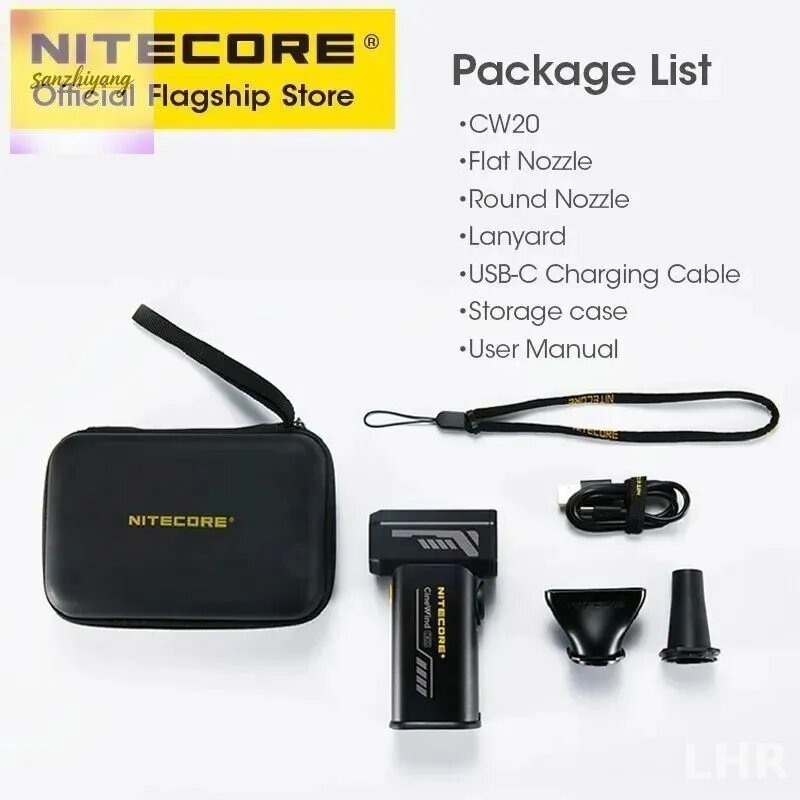 NITECORE CineWind CW20 Многоцелевой карманный вентилятор для фотосъемки, продувка объектива для идеальных кадров — фото 1