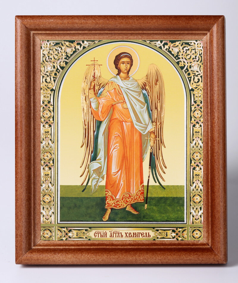 Ангел-Хранитель ростовой (икона 11х13 рамка). Софрино