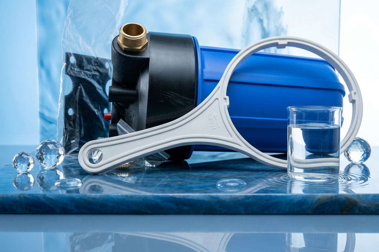 Магистральный фильтр для воды со сменным картриджем Гейзер джамбо-10 32024