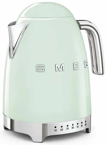 Электрочайник Smeg KLF04PGEU, 1.7л, 2400 Вт, нержавеющая сталь, зеленый — фото 1