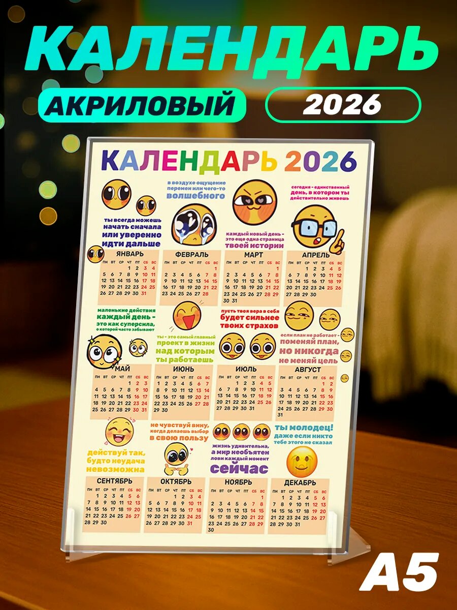 Календарь 2026 настольный Мотивационный