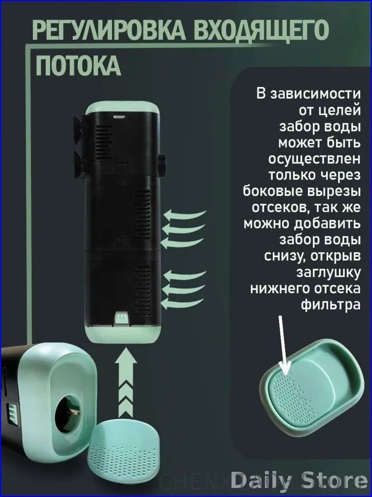 Фильтр внутренний Aqua Reef AF PRO 700 для аквариума 50-100 л, 700 л/ч, 8 Вт — фото 1