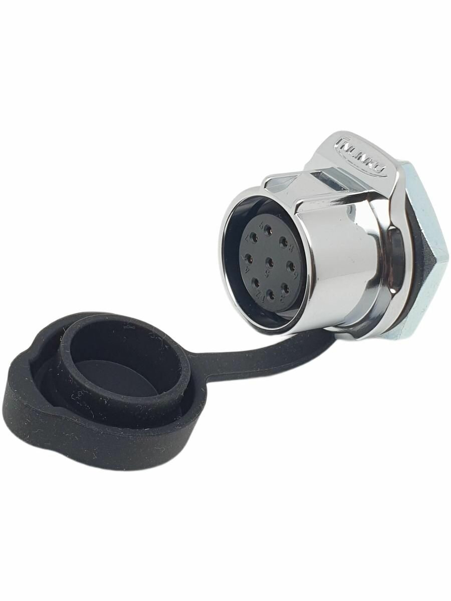 Разъем CNLINKO LP-20, 9-пиновый, 9pin, мама, IP67, М22х1,5