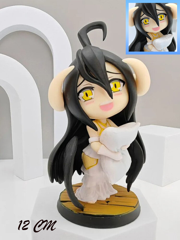 HAYCOX Аниме фигурка OVERLORD albedo Держа в руках подушку 12cm