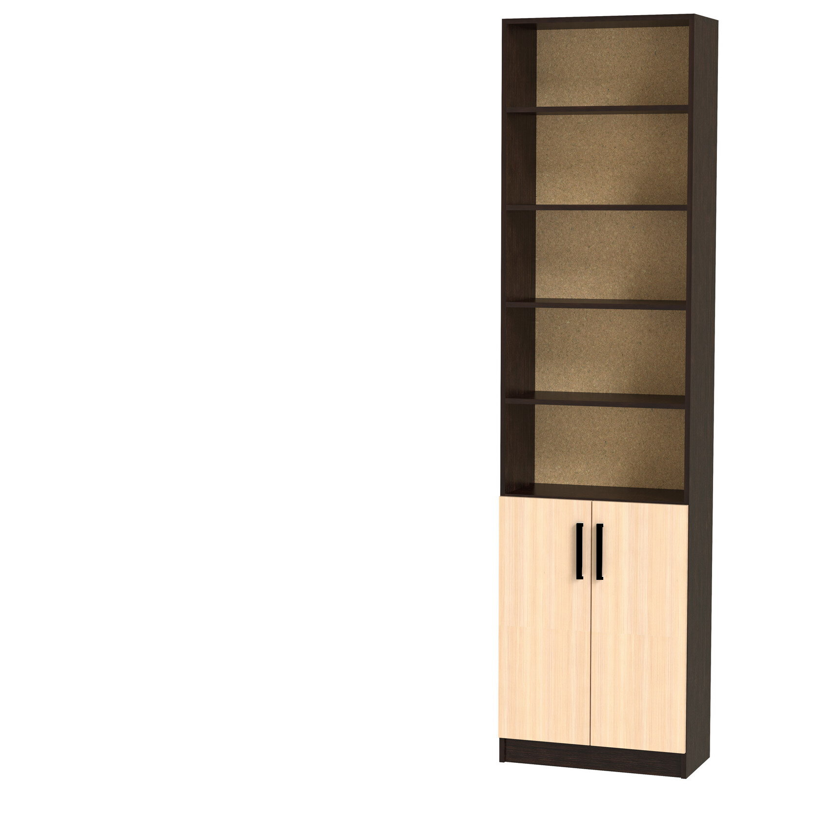 Шкаф-пенал для одежды Феникс М-18 60/210/32 Венге/Дуб молочный