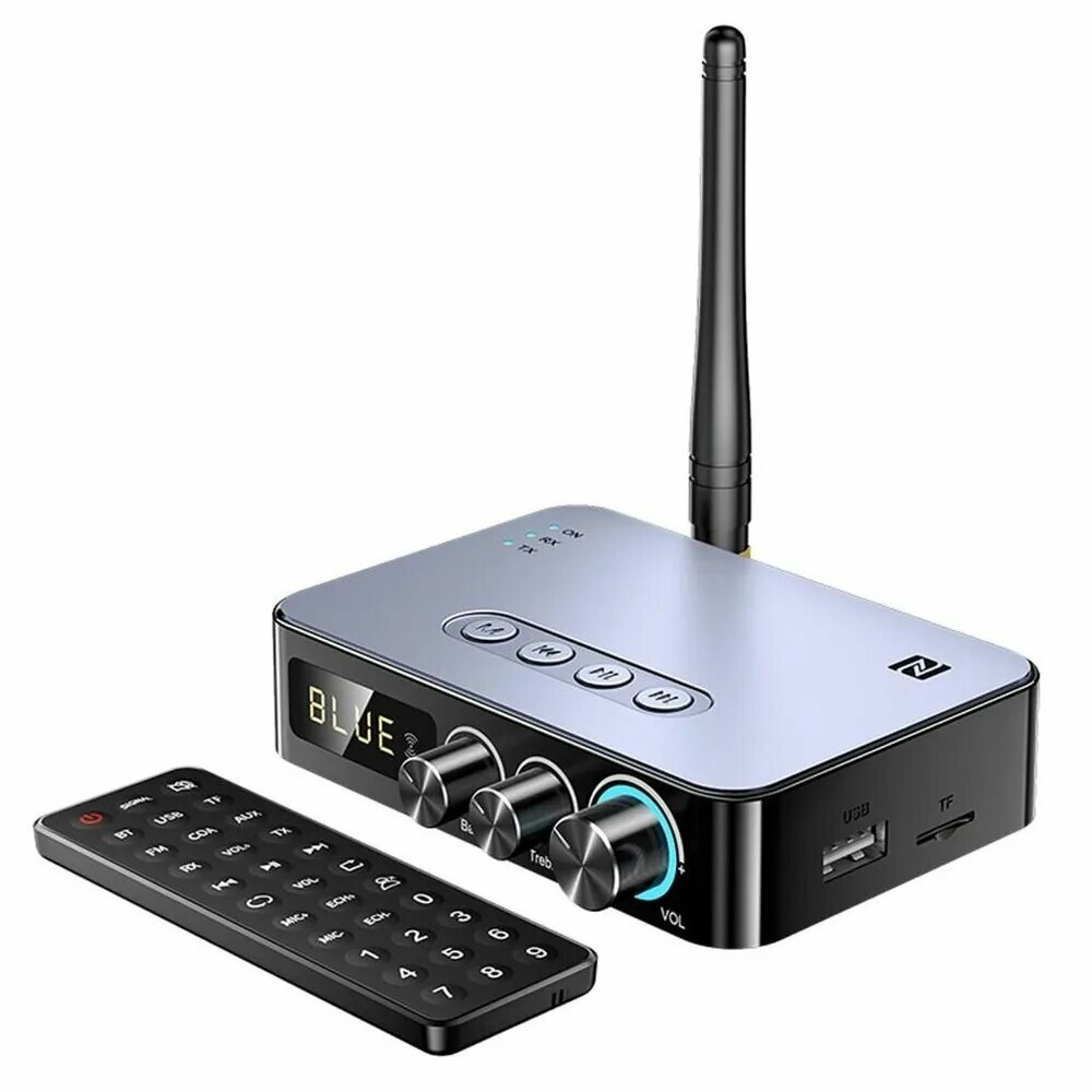 Приемник-передатчик с усилителем Bluetooth 5.1, разъемом 3.5mm и RCA, Стандартная версия M9