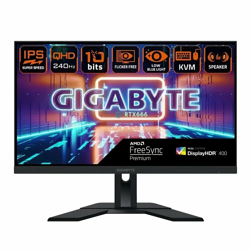 27" Монитор (RTX666)Gigabyte M27Q X(rev.2.0),2K,240HZ,1ms(MRRT), SS IPS, черный, черный матовый