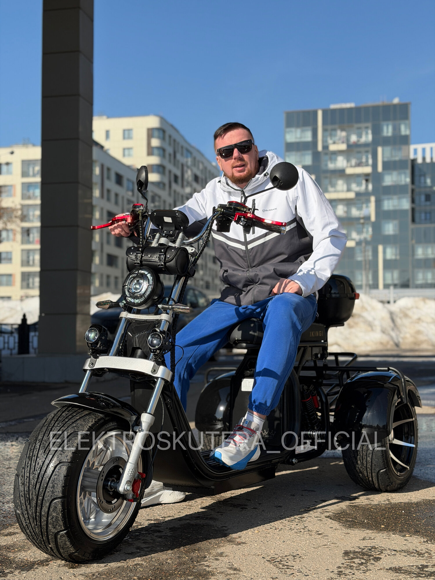 Электросамокат iKingi Х12 Pro Trike, Li-Ion аккумулятор, запас хода до 50км