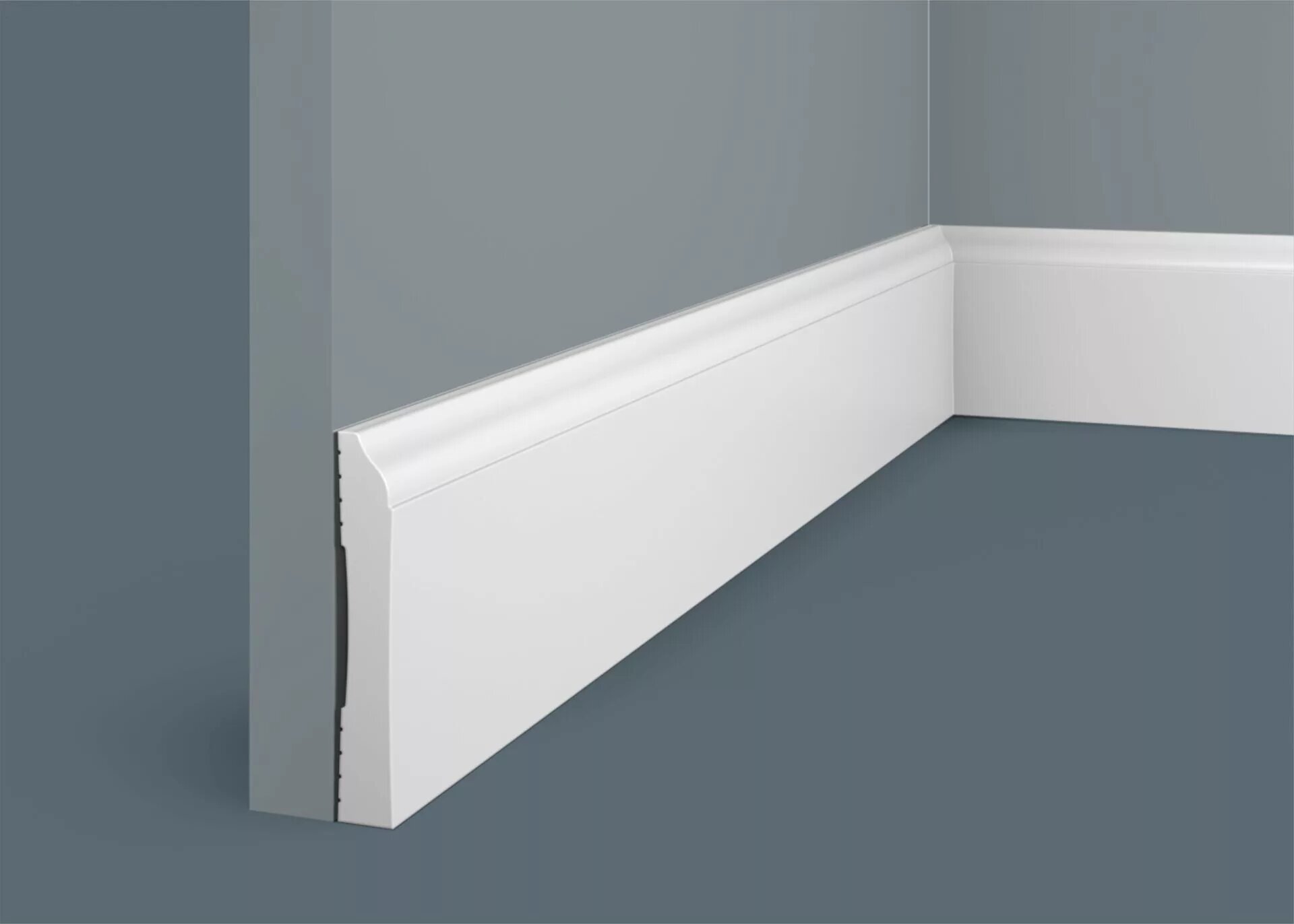 Плинтус 13 шт. PX030, 82х13х2000мм, Экополимер Cosca Decor