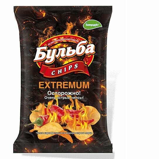 Чипсы Картофельные "бульба Чипс", вкус Острый Тайский перец, 75г*3шт