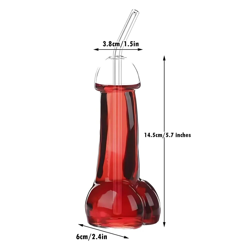 Стакан "прикол" 100 мл 1 шт прозрачный