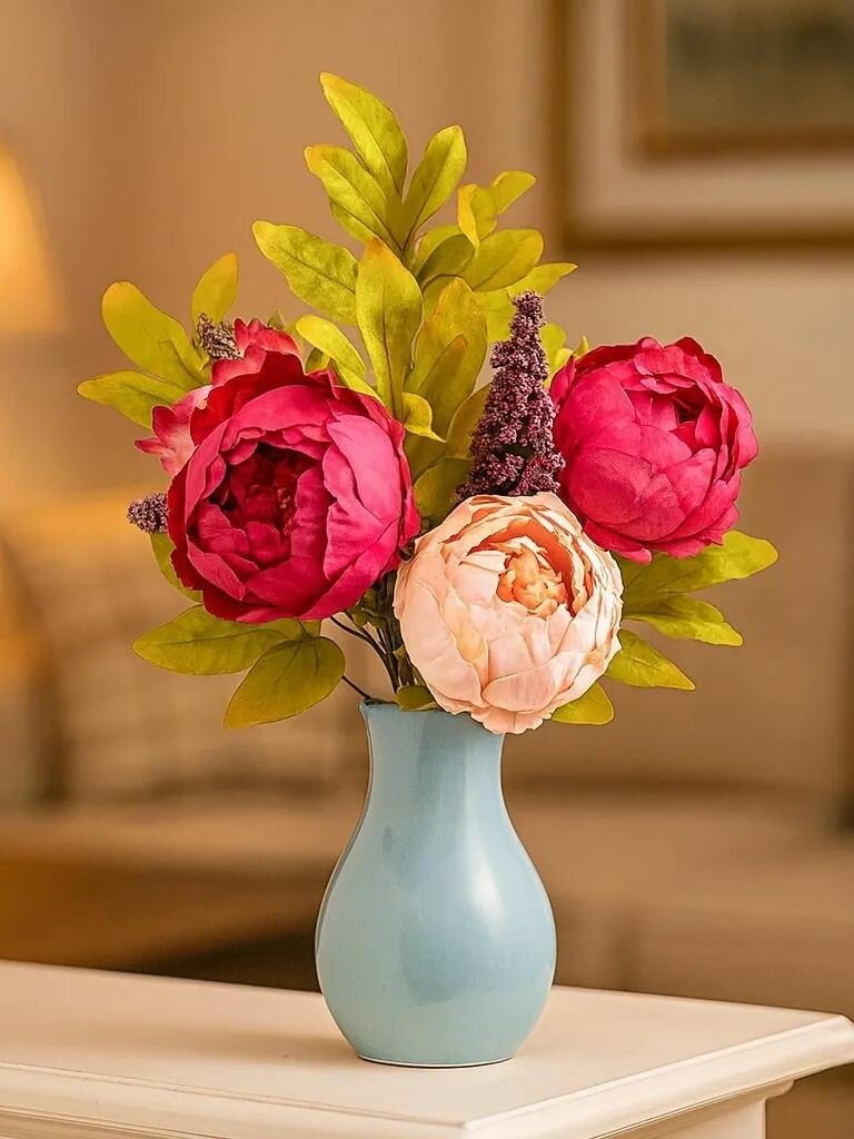 Пионы искусственные цветы для рукоделия