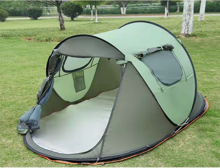 Автоматическая туннельная палатка для кемпинга "Лодка", 5-8 человек, 280x200x120 см, водонепроницаемая