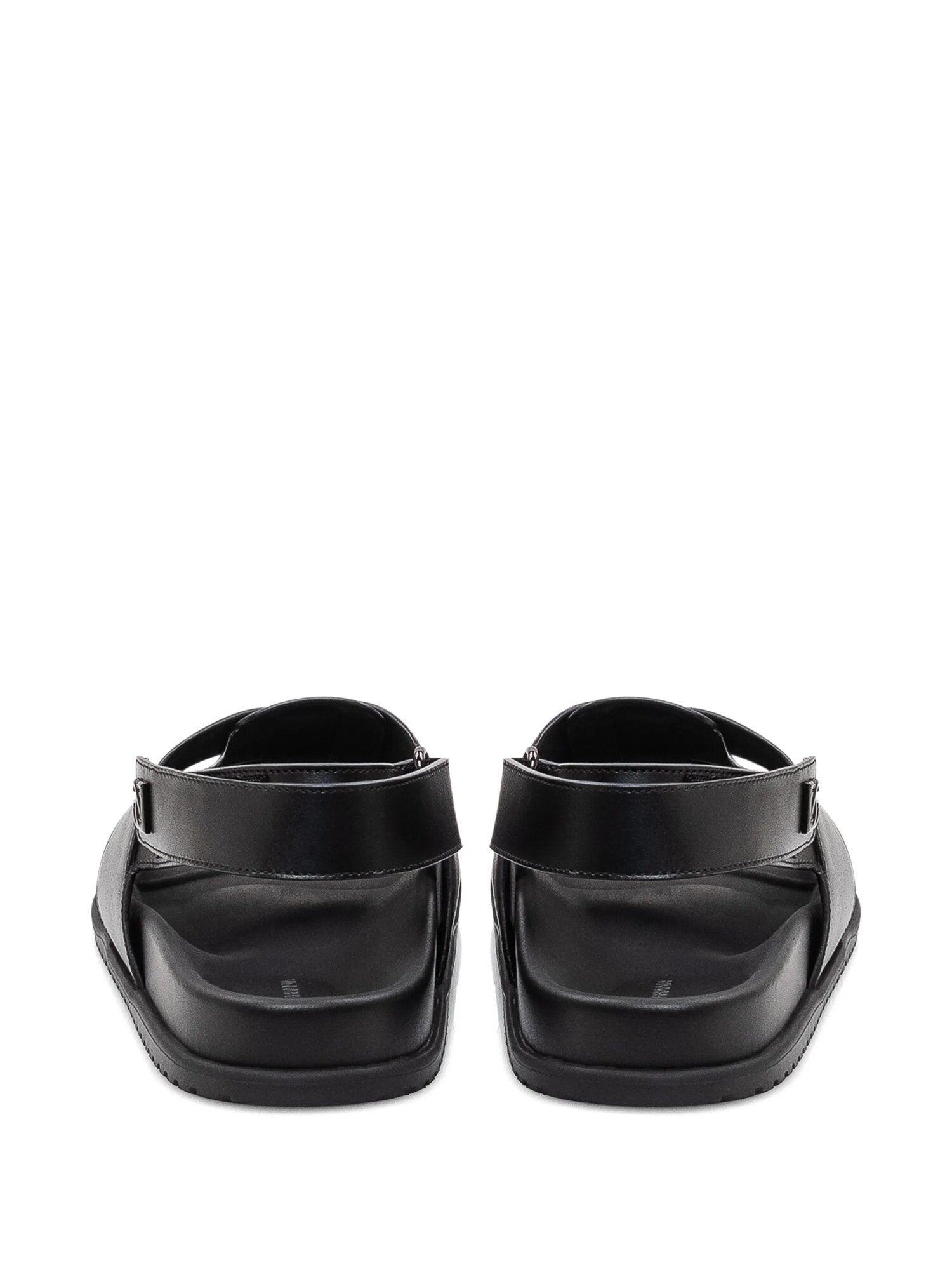 Босоножки DOLCE & GABBANA Open-toe strap sandals, размер 42.5 EU, black/black — фото 1