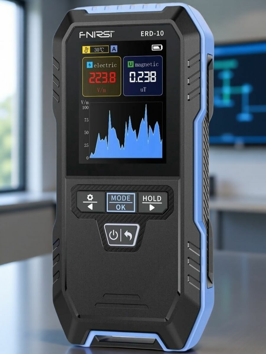 Детектор электромагнитного излучения FNIRSI ERD-10 3in1