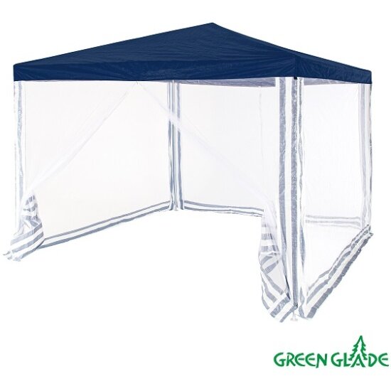 Тент садовый Green Glade с москитной сеткой 9 кв. м синий 1033