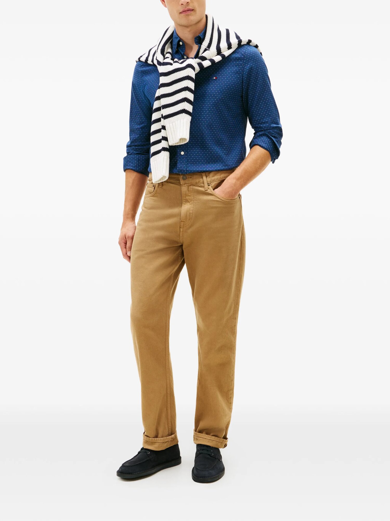 Рубашка TOMMY HILFIGER, размер M, cиний — фото 1
