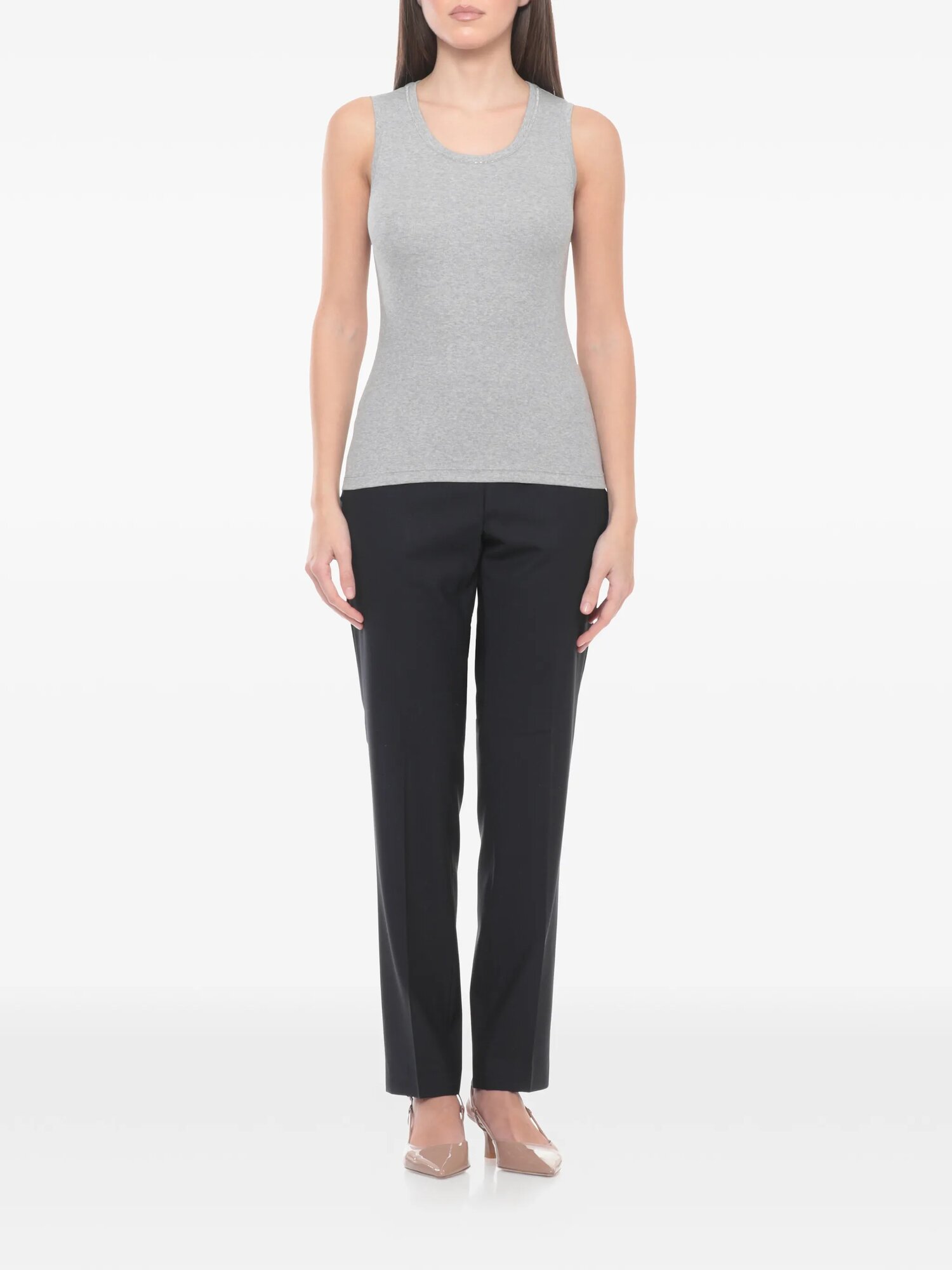 Топ Panicale Round-neck tank top, размер 38, grey — фото 1
