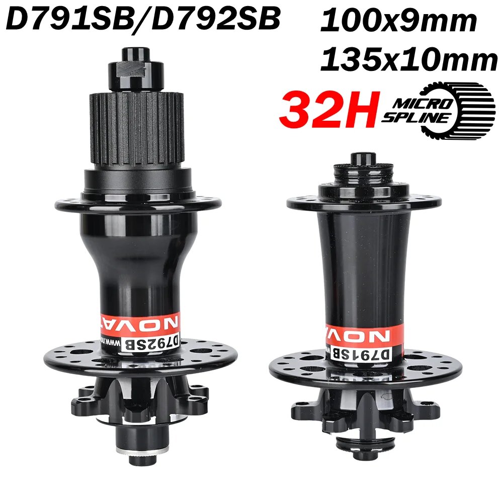 Велосипедные ступицы Novatec D791SB/D792SB 32H 100x9/135x10 MS