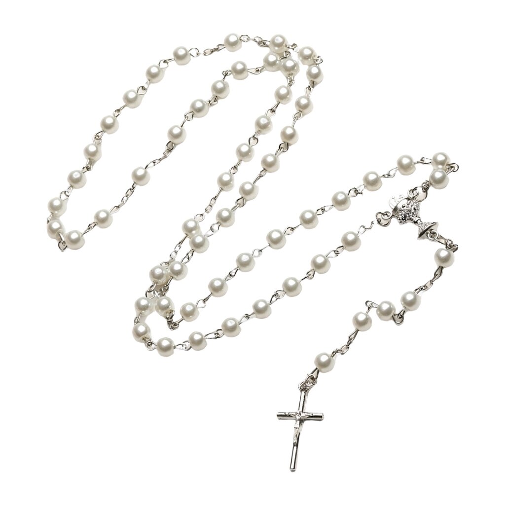 Католические Четки, Ожерелье Из Бусин, Кресты Для Чаши, Четки Для Первого Причастия