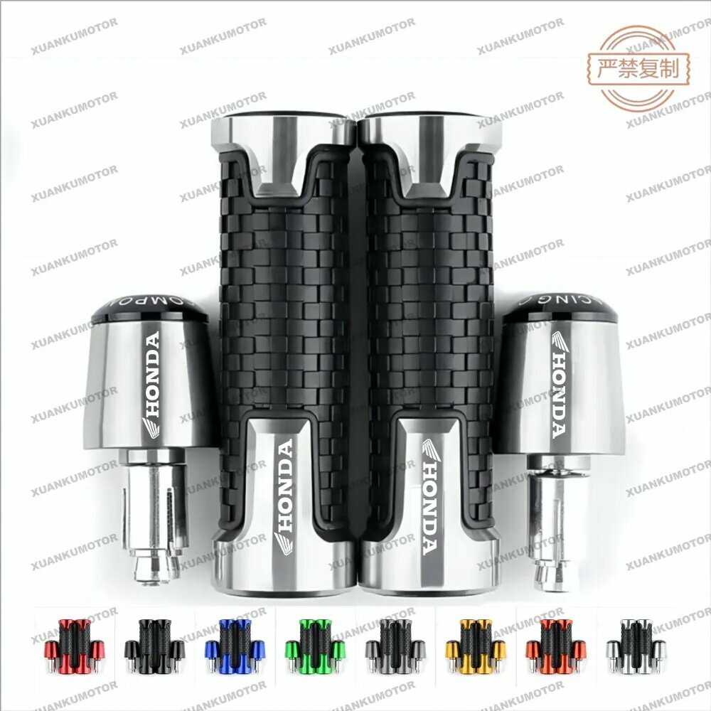 Для Honda CB1300/ABS 2003-2010, CB750 1991-2007,1200 CROSSTOURER DEAUCILLE700 2006-2017. Нескользящая накладка на ручку рулевого колеса мотоцикла (алюминиевый сплав, резина) Хонда 0123456789
