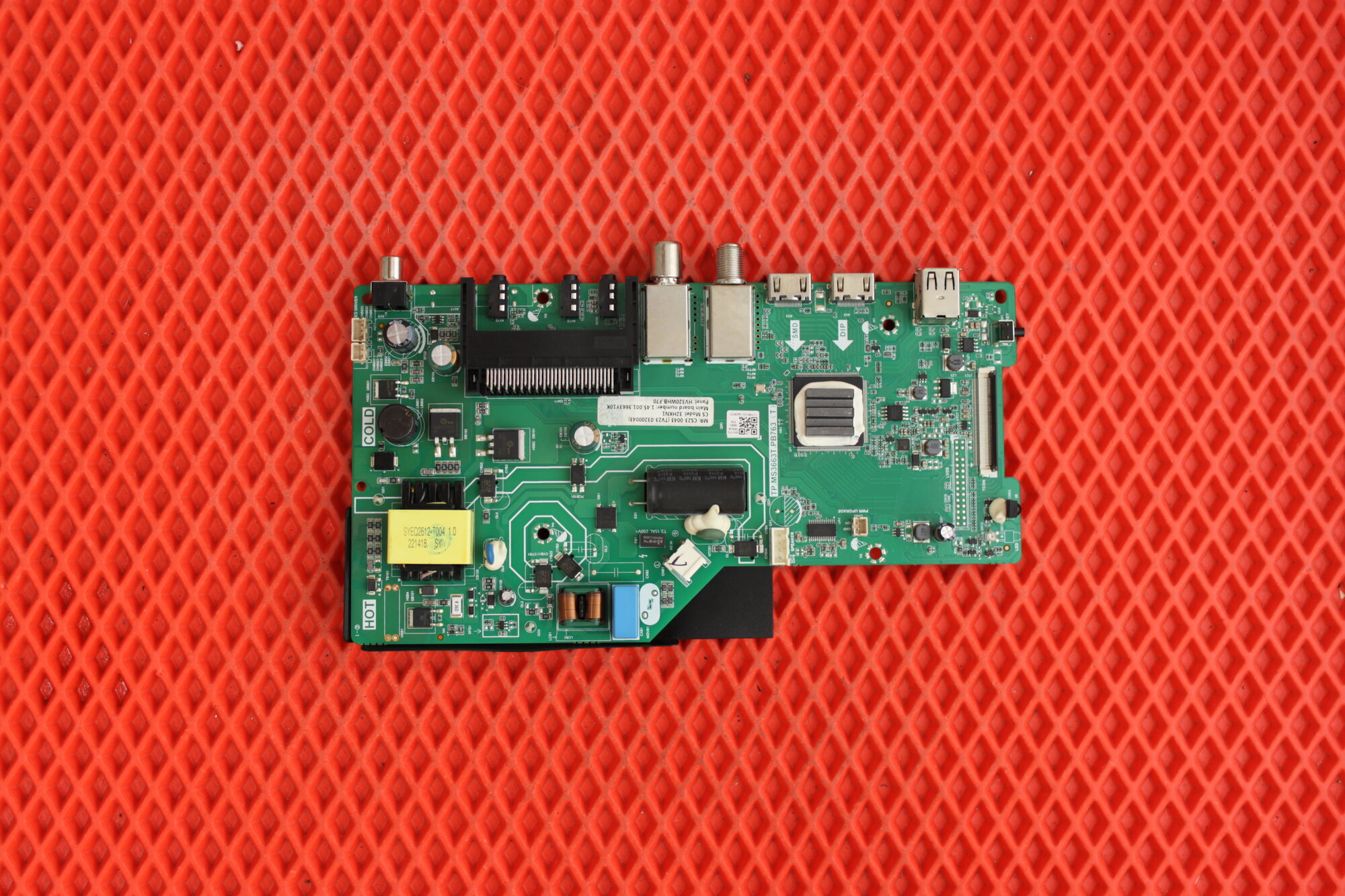 Основная плата (MAIN) TP. MS3663T. PB763 (T) для телевизора DEXP 32HKN1-IFDH2 в надёжной упаковке