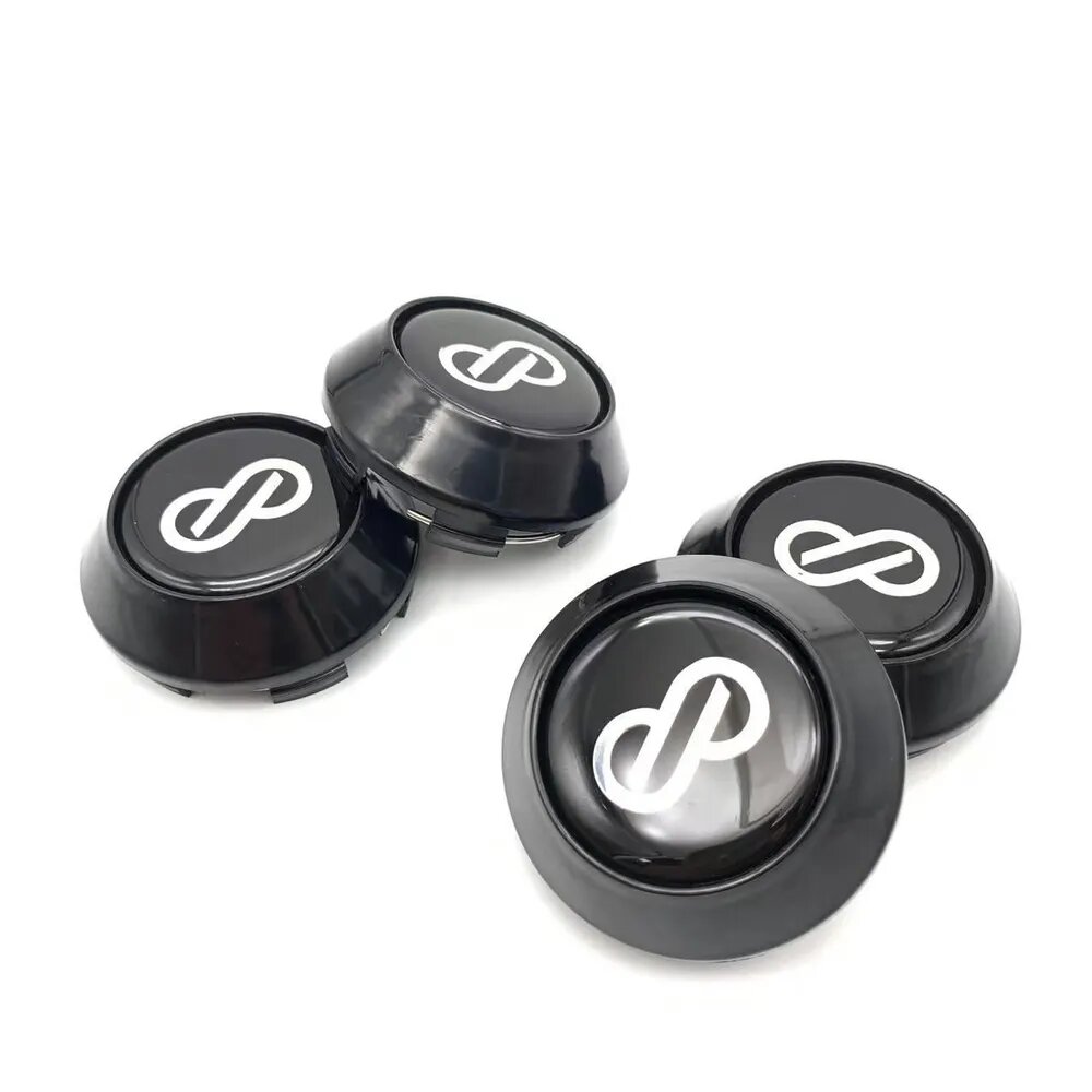 Колпаки ступицы колеса с логотипом Infinity, комплект 4 шт, черные, 60 мм, заглушки
