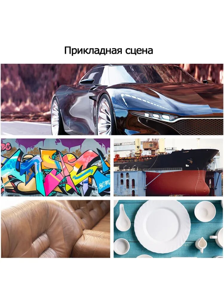 Пневматический краскопульт для покраски, с верхним бачком 600мл, 1.4/1.7/2.0мм форсунки — фото 1