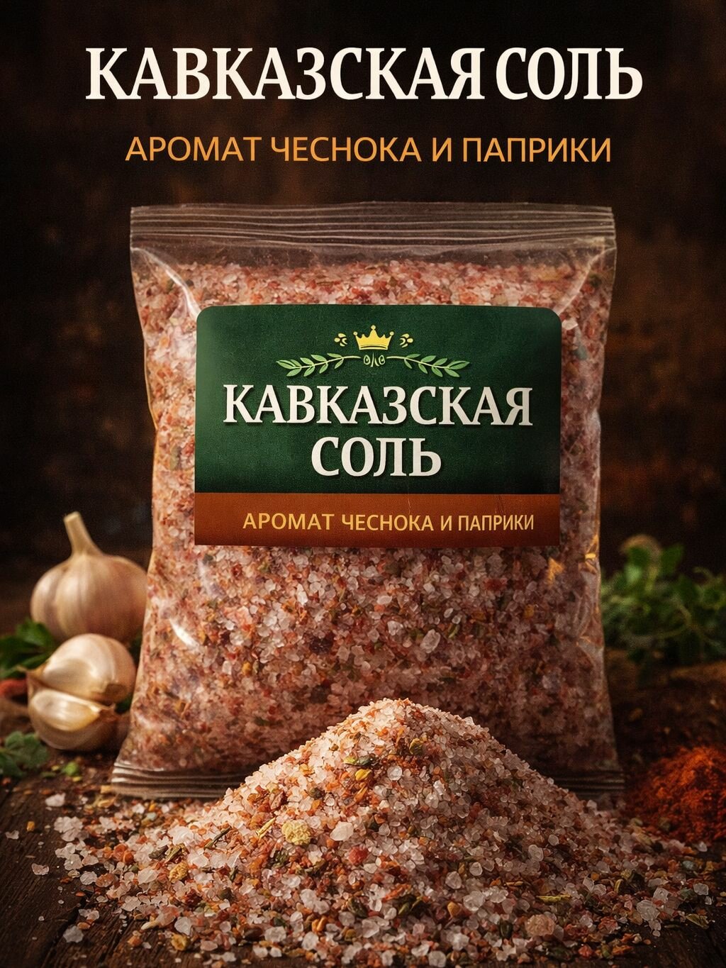 Кавказская соль премиум 100г Натуральная приправа Без ГМО и добавок