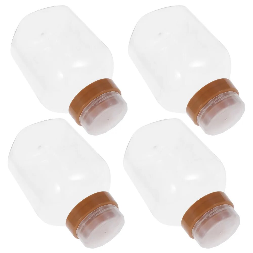 Прозрачная банка для меда с пластиковой крышкой, для хранения варенья и меда