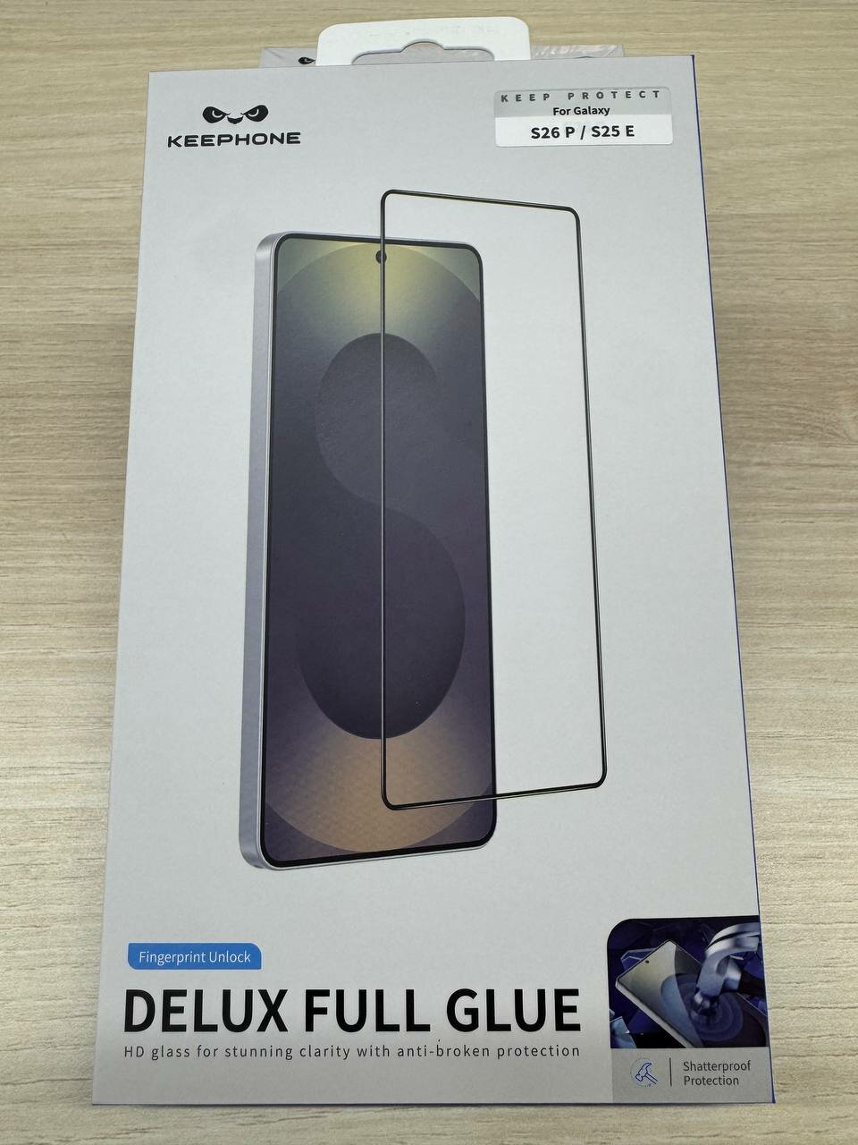 Стекло для Samsung Galaxy S26 Plus / S25 Edge Keephone Deluxe Full Glue