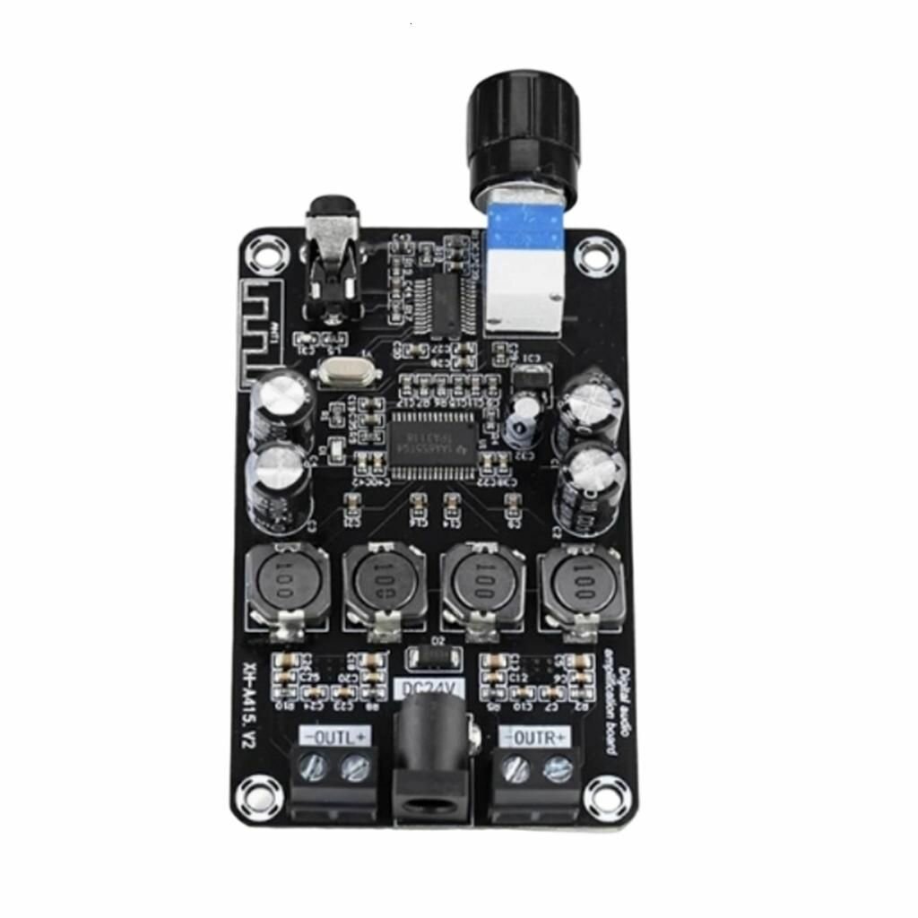 50W Стерео Усилитель с Регулятором Громкости