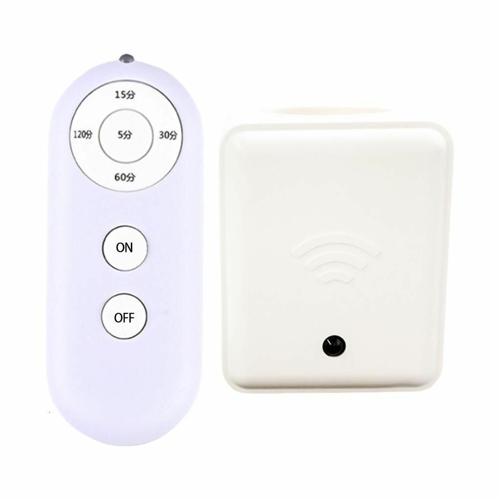 Розетка E27 с пультом и таймером 110 240 В