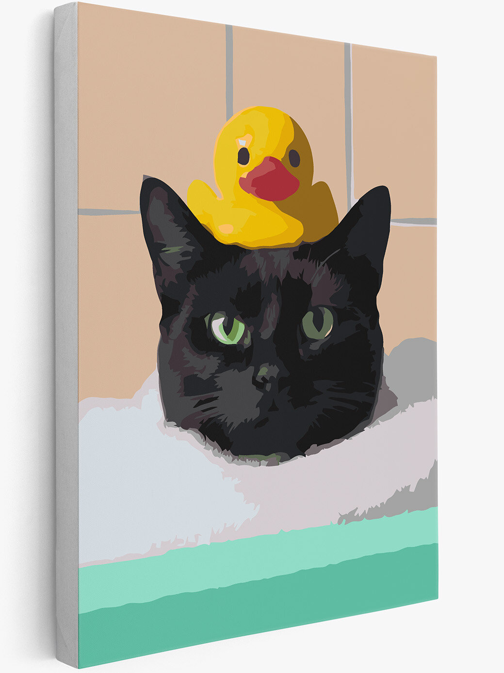 Картина по номерам черный кот