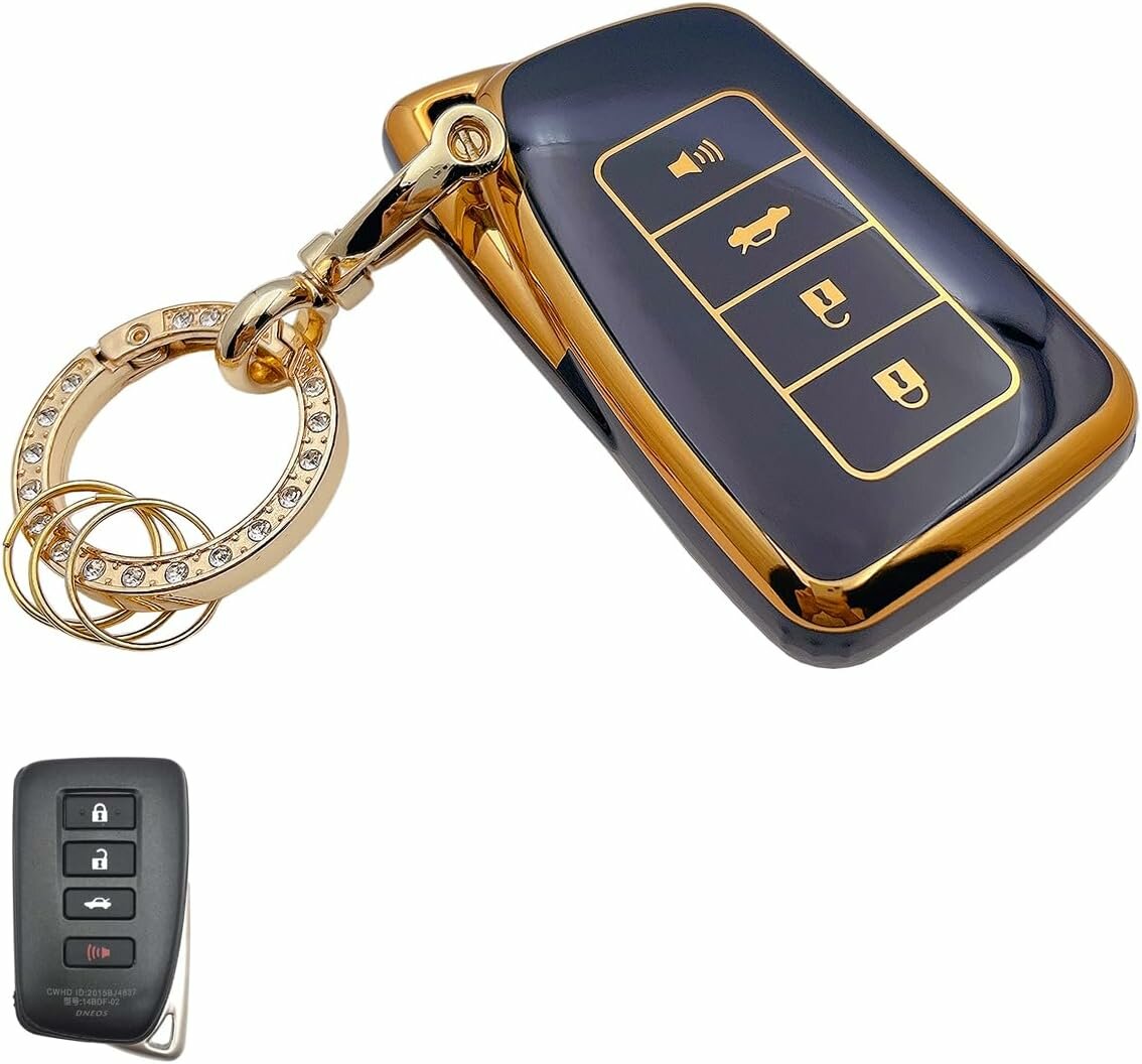 Чехол-брелок для Kia с брелком, черный мягкий защитный чехол из ТПУ для Telluride 2023 2024, 5 кнопок, умный дистанционн