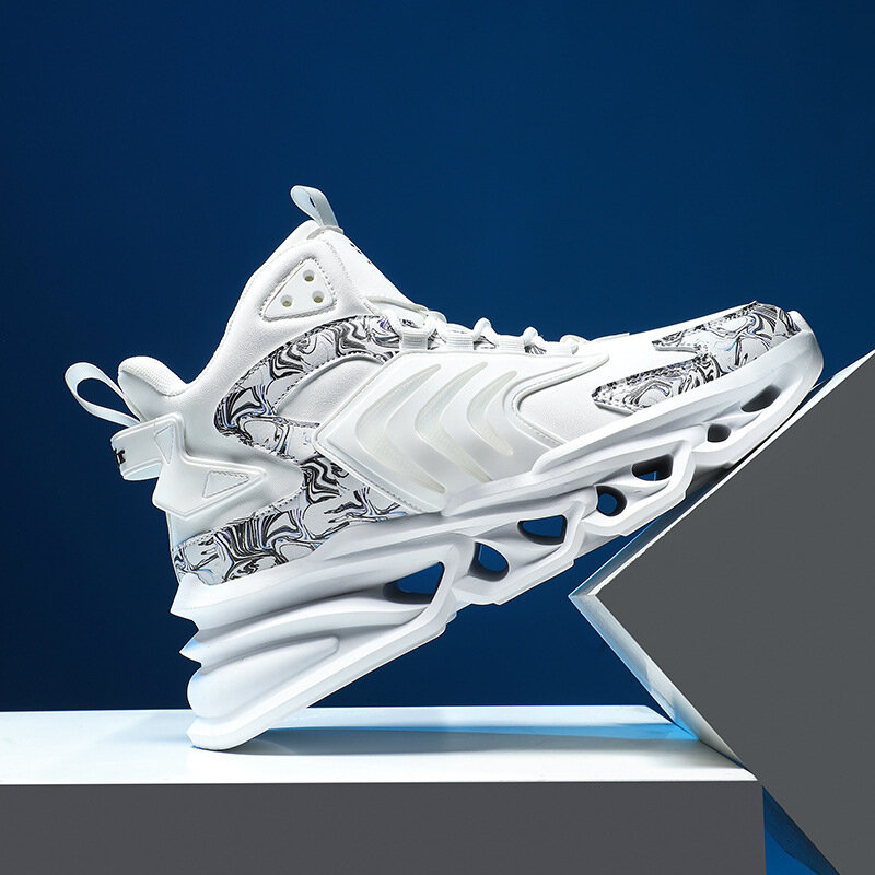 Новые зимние мужские кожаные массивные кроссовки оверсайз, модные массивные кроссовки, кроссовки для бега, размер 46 плюс, спортивная обувь. EU:45